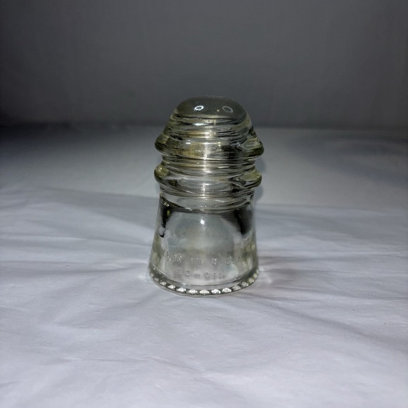 Unmarked | Art | Vintage Hemingray Glass Insulator Clear Round ...